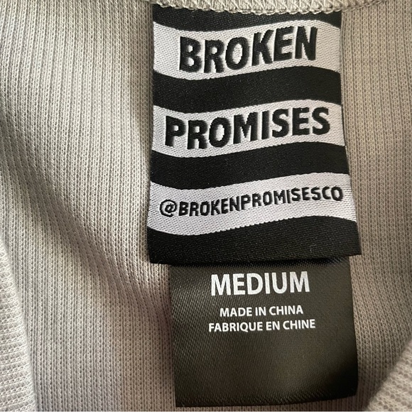 Broken Promises | Tops | Broken Promises Tank Crop Medium Gray Grey ...